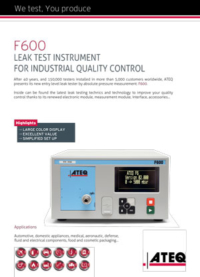 Brochures - Ateq Leaktesting